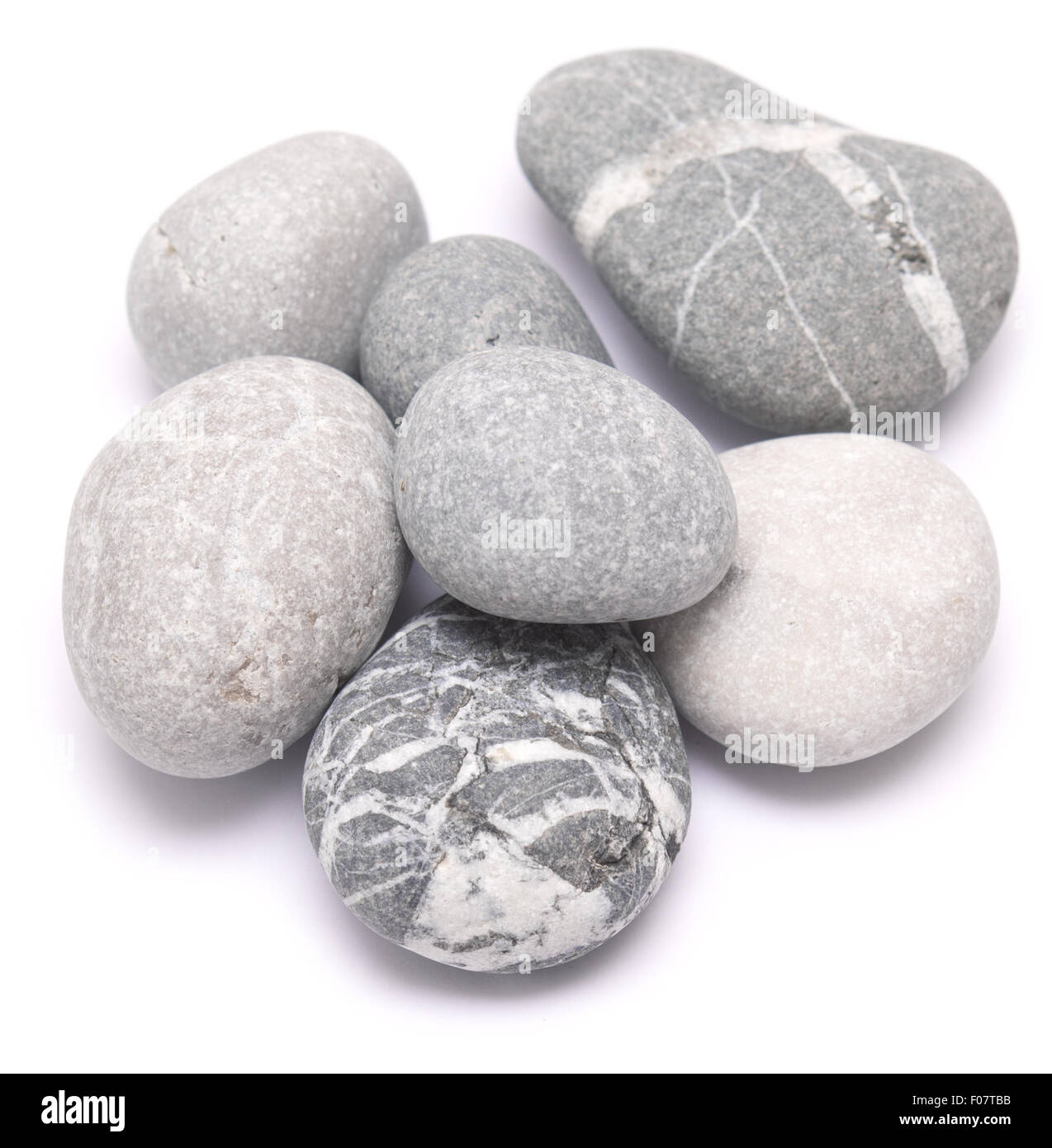 stone pile isolated on white background Stock Photo - Alamy