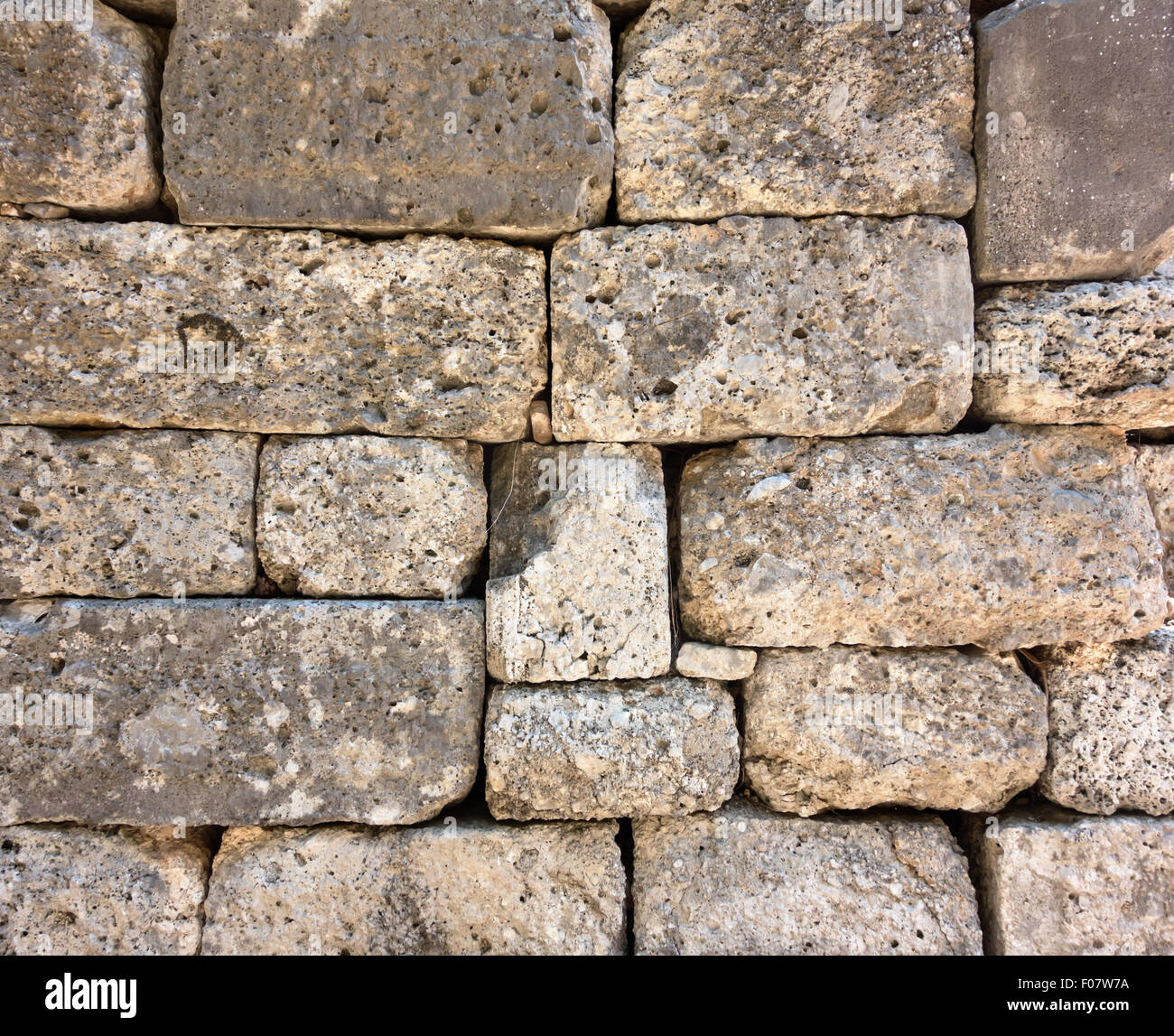 ancient stone wall background Stock Photo - Alamy