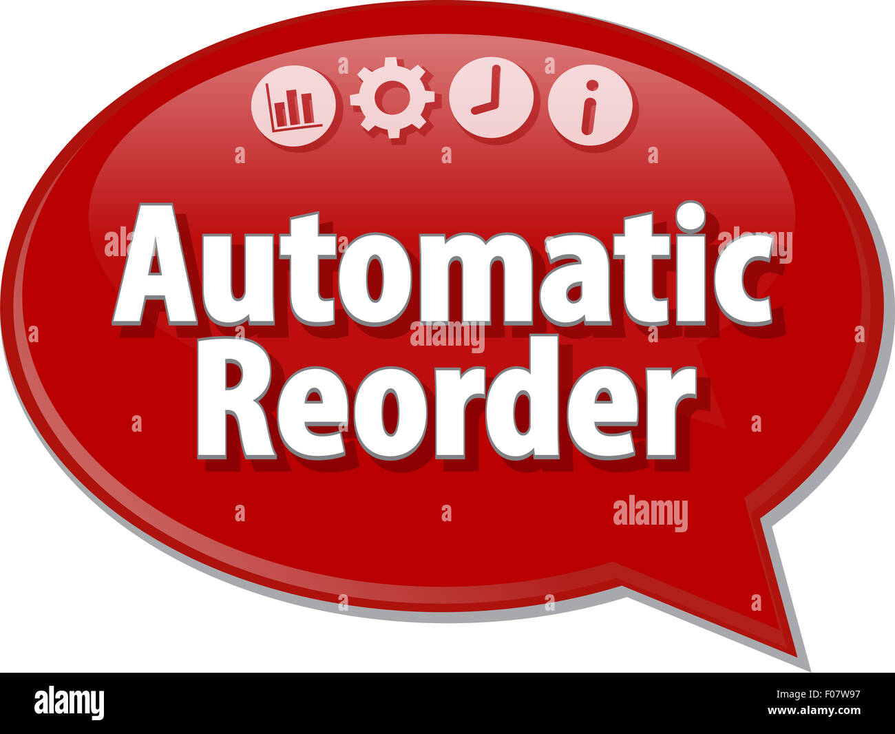Speech bubble dialog illustration of business term saying Automatic ...