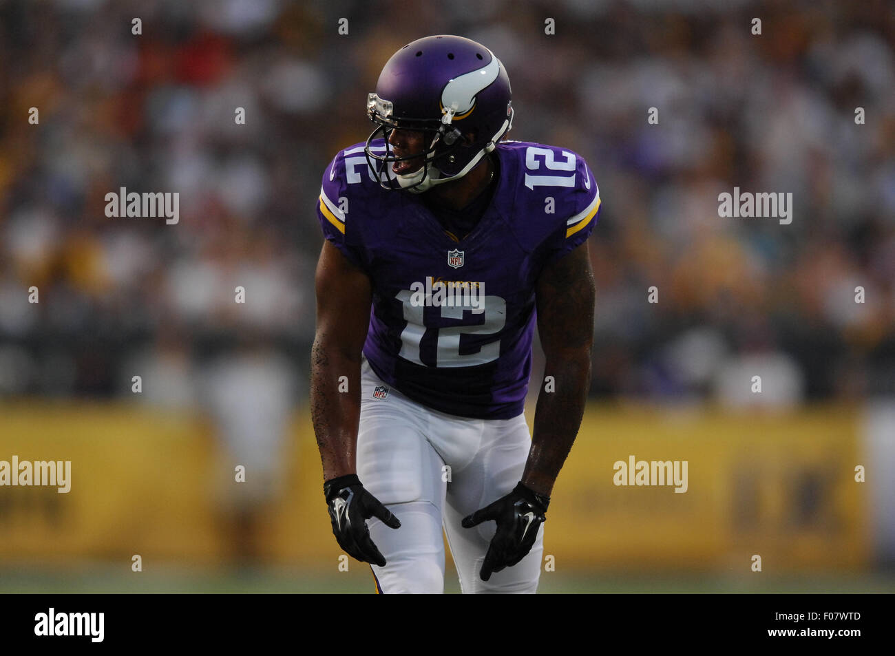 Canton, Ohio. 9th Aug, 2015. Charles Johnson #12 during the NFL/Hall of ...