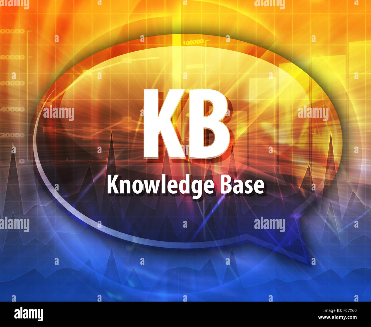 Speech bubble illustration of information technology acronym ...