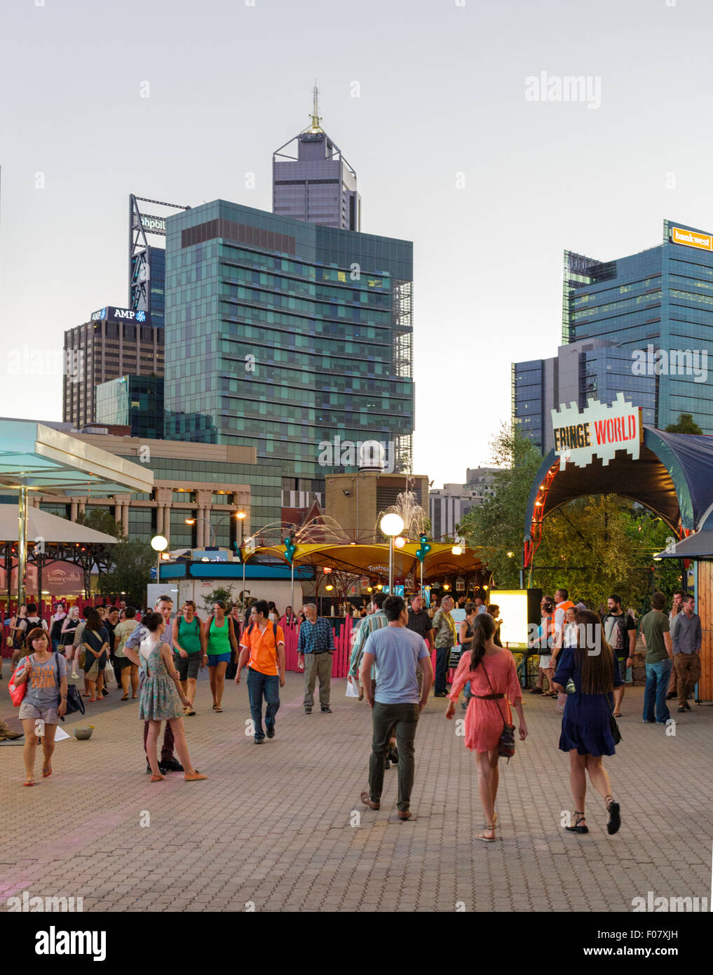 Perth Fringe World festival in the Perth Cultural Centre Stock Photo ...