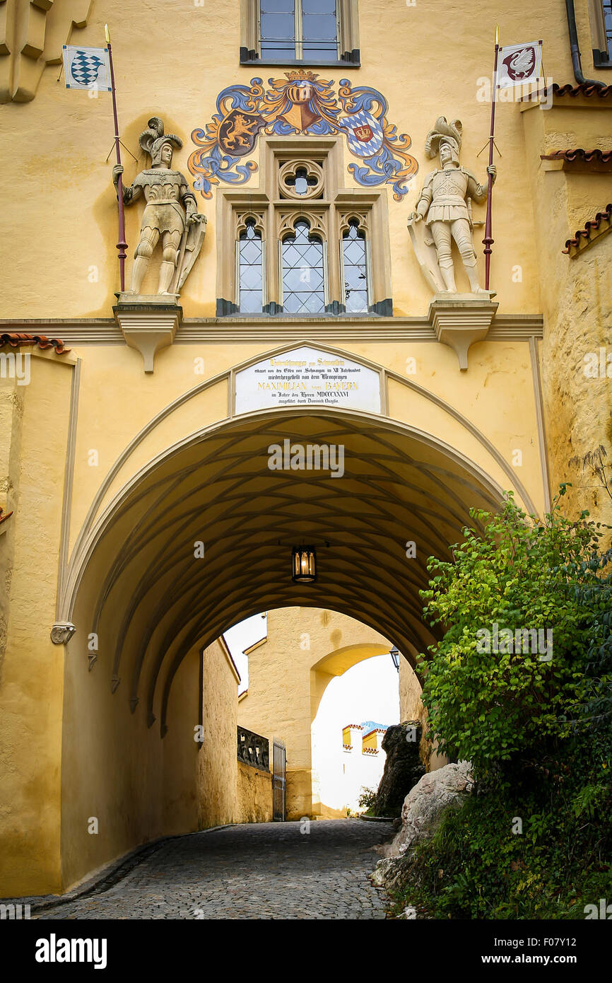 Hohenschwangau Castle in Baviera, Germany. Autumn Time Stock Photo - Alamy