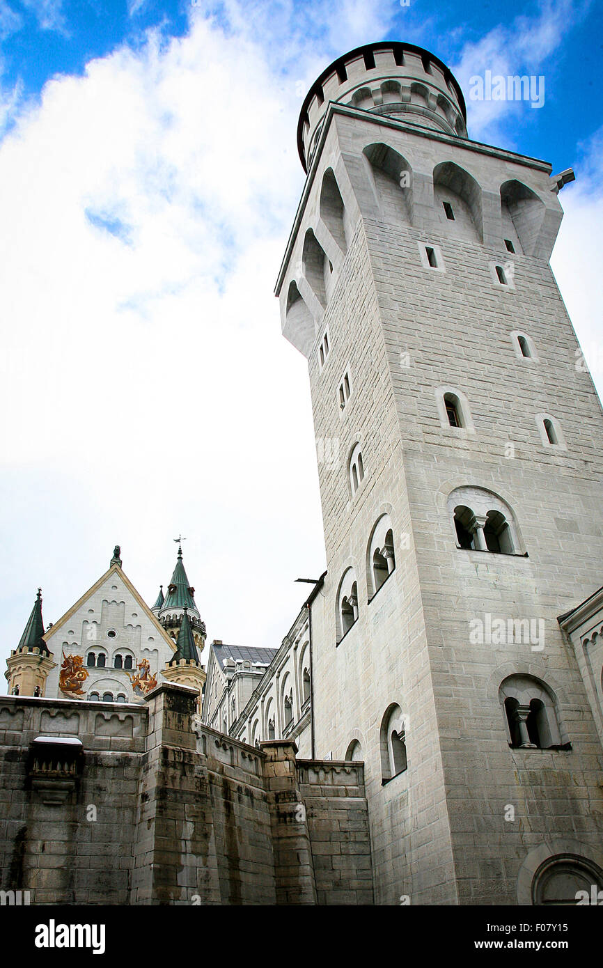 Neuschwanstein Castle in Baviera, Germany. Autumn Time Stock Photo - Alamy