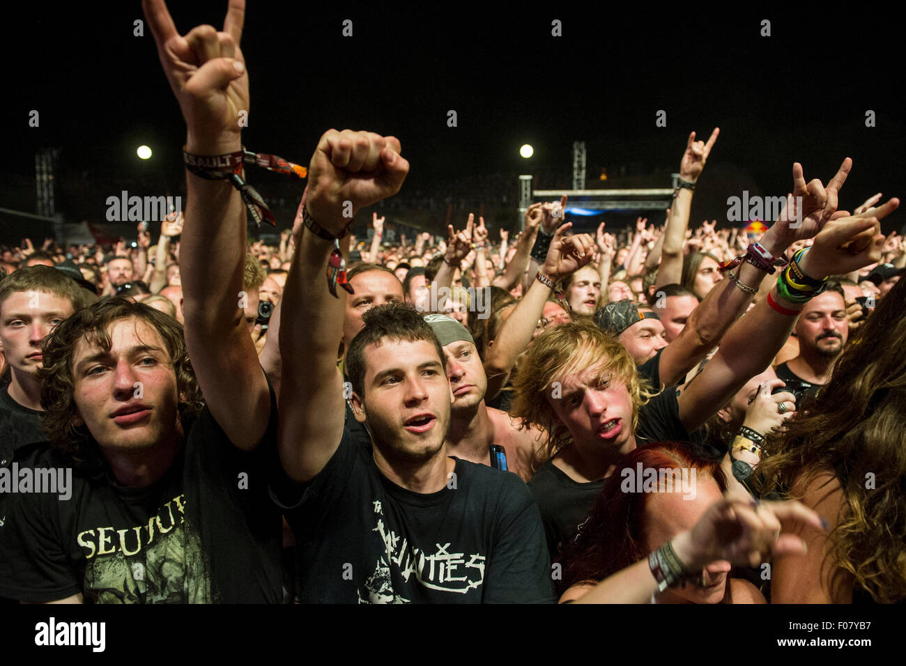 Josefov, Czech Republic. 07th Aug, 2015. Atmosphere during the metal ...