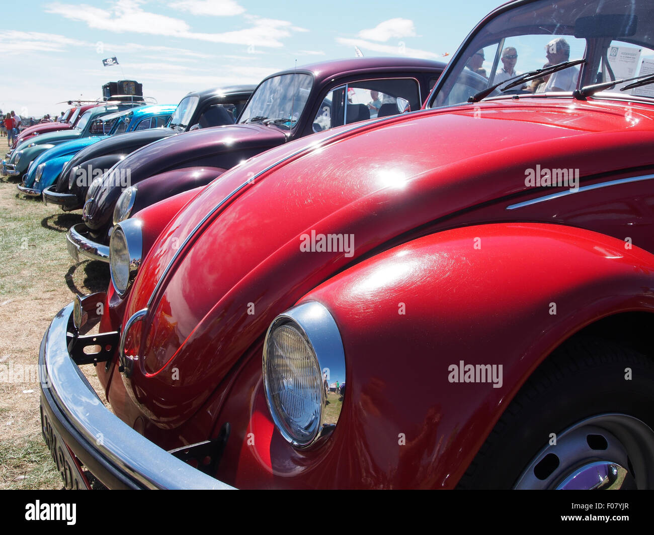 A line up of customised Volkswagen Beatles Stock Photo - Alamy