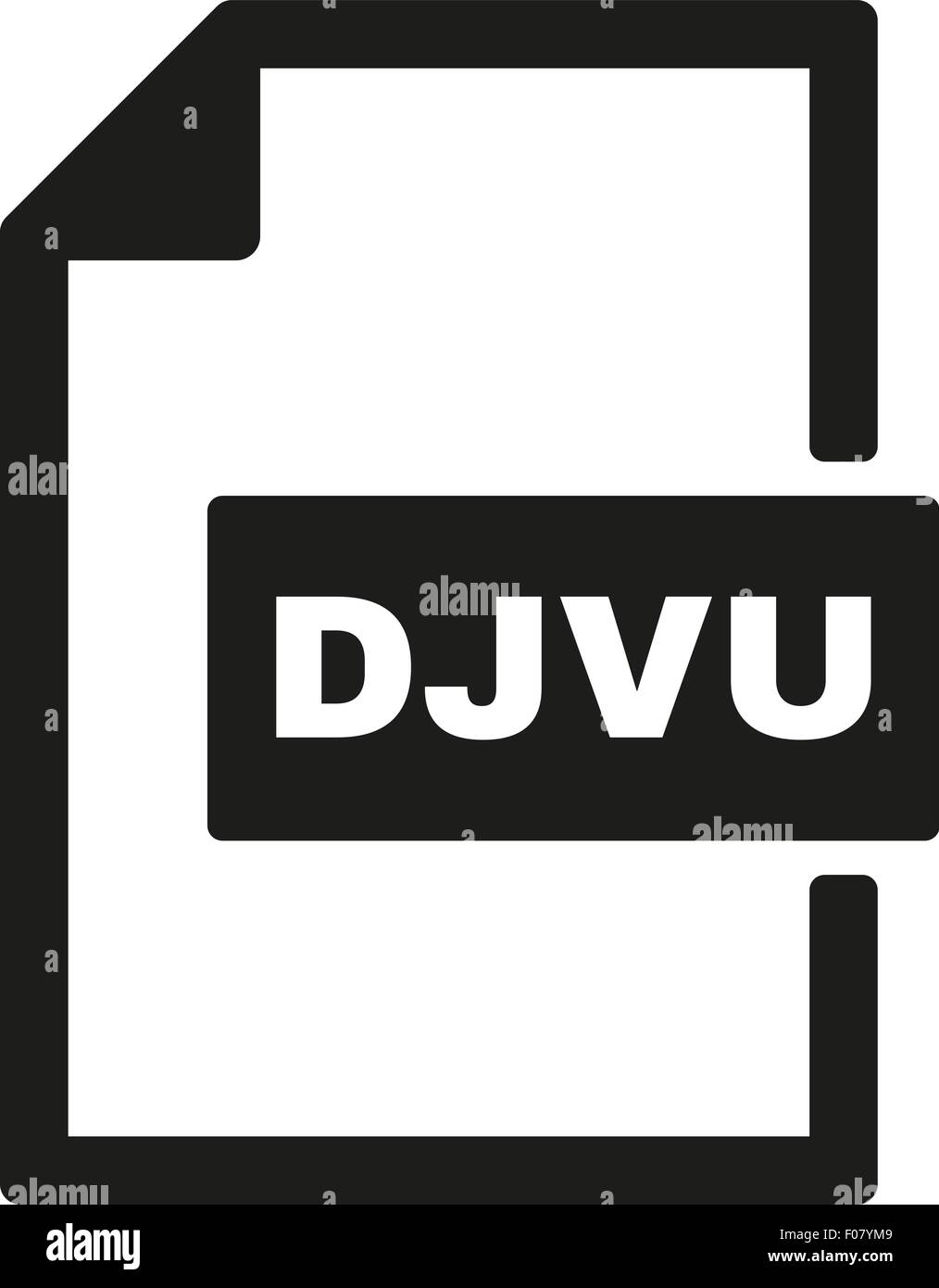 The DJVU icon. File format symbol. Flat Stock Vector Image & Art - Alamy