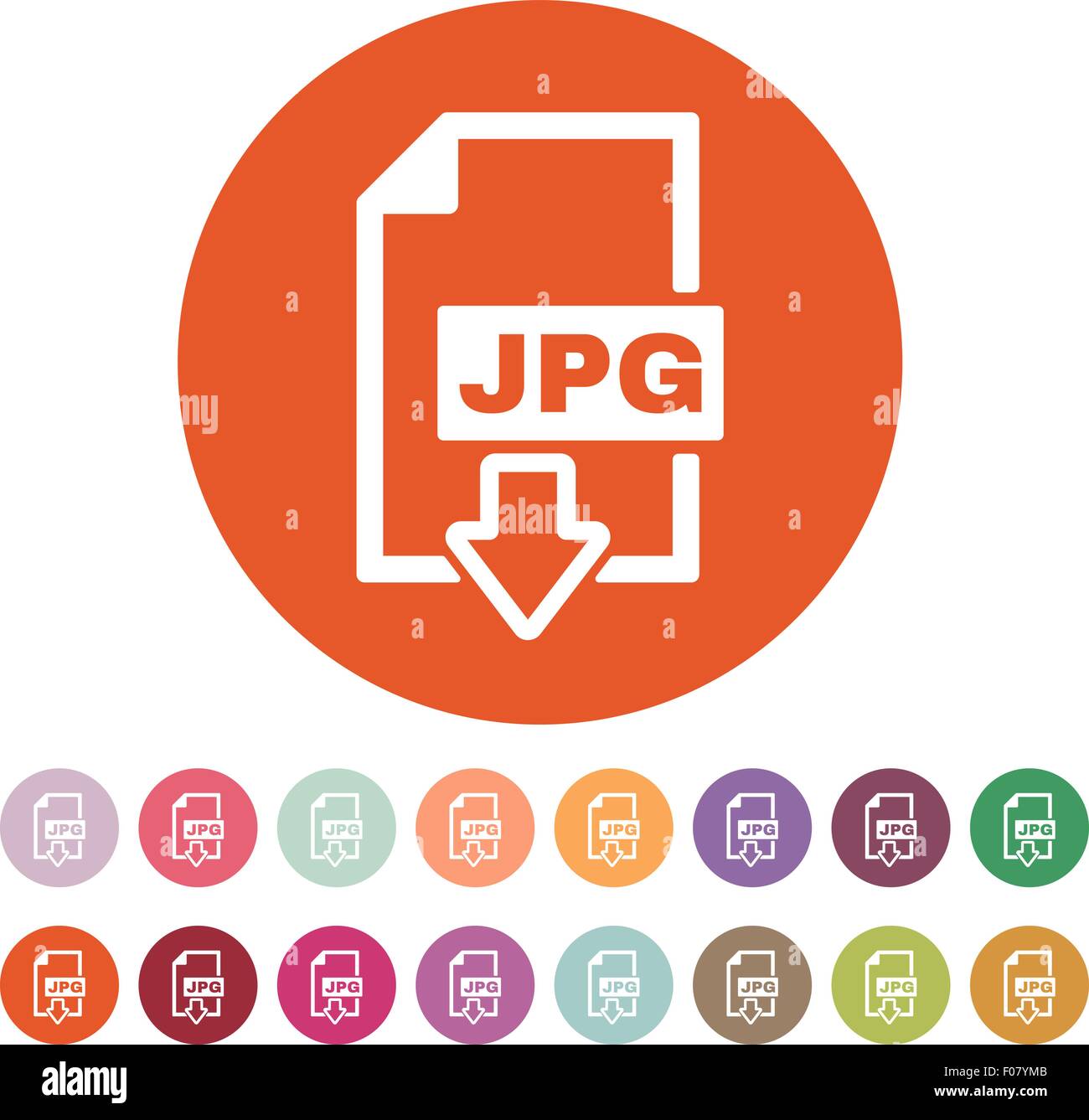The JPG icon. File format symbol. Flat Stock Vector Image & Art - Alamy