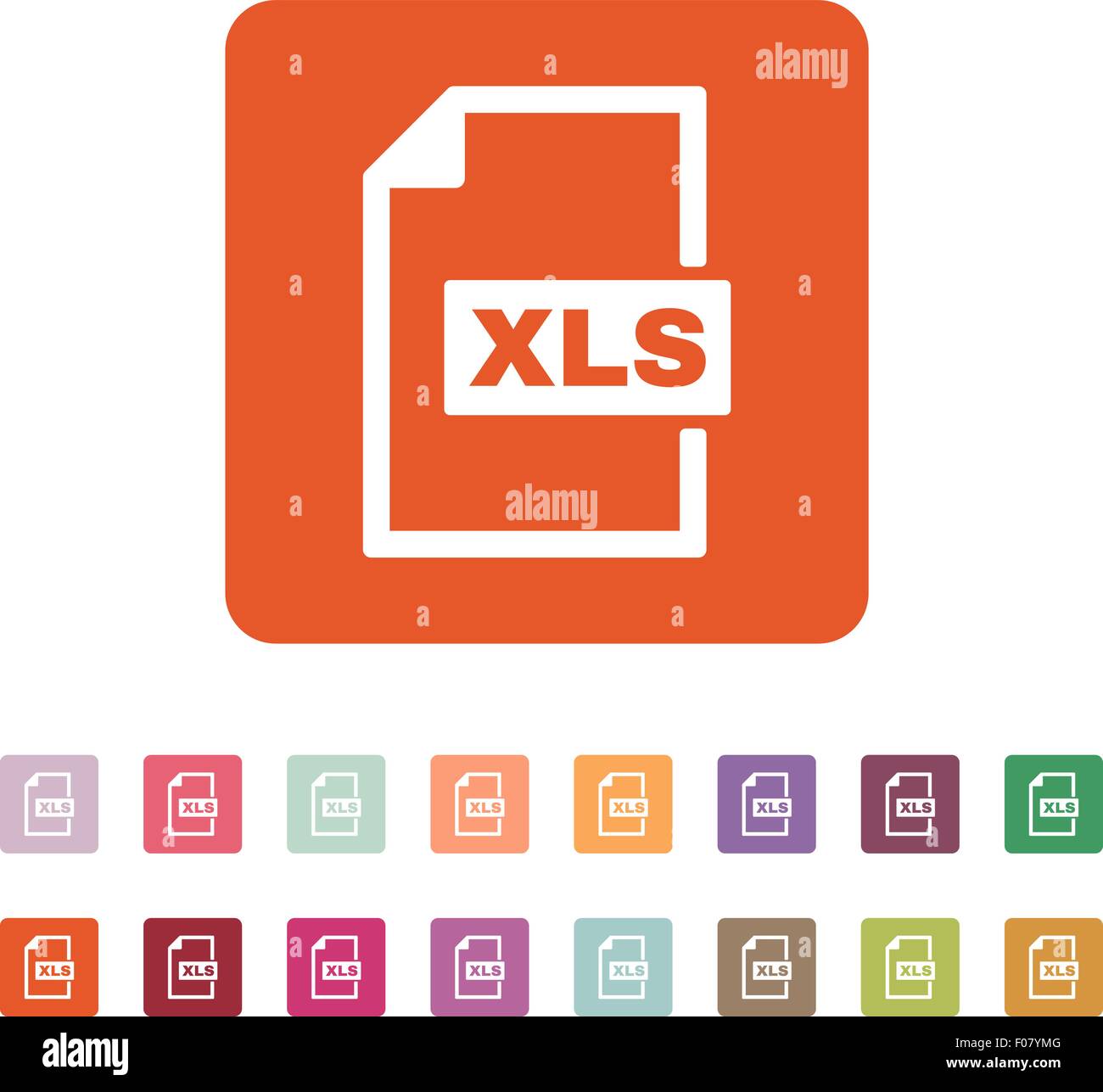 The XLS icon. File format symbol. Flat Stock Vector Image & Art - Alamy
