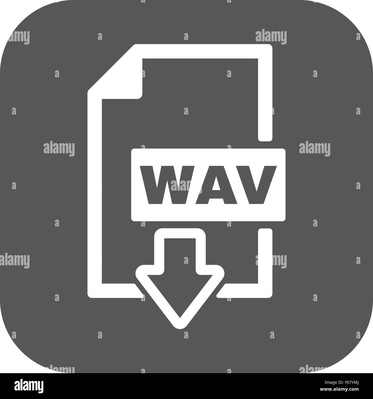 The WAV icon. File audio format symbol. Flat Stock Vector Image & Art ...
