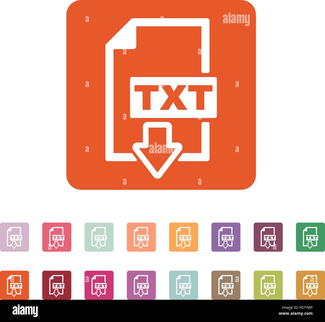 The TXT icon. Text file format symbol. Flat Stock Vector Image & Art ...