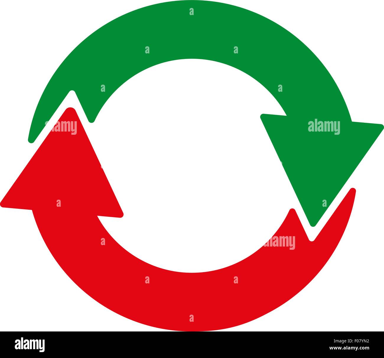 The recycling icon. Eco and ecological, cycle symbol. Flat Stock Vector ...
