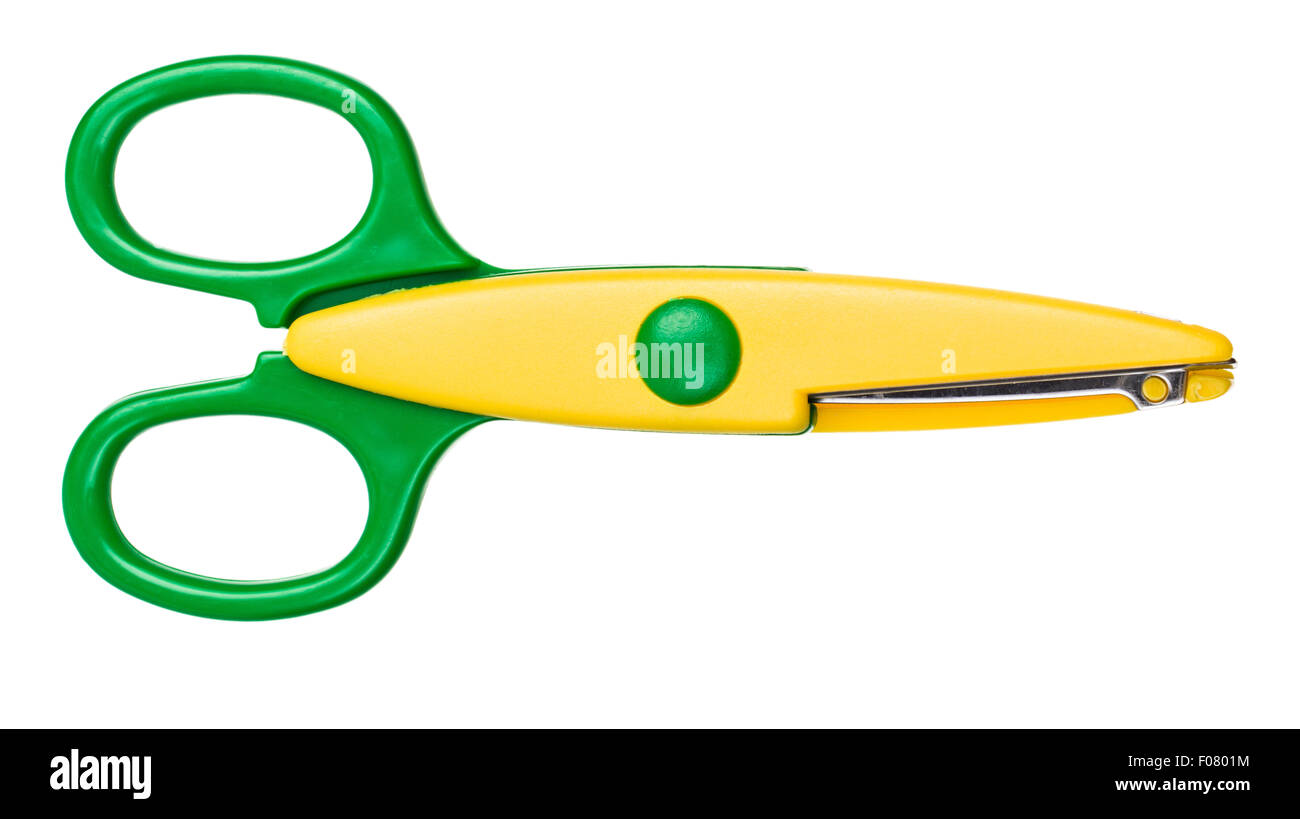 the children's scissors isolated on white background Stock Photo - Alamy