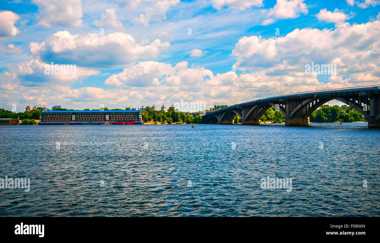 Bridge across dnieper river in hi-res stock photography and images - Alamy
