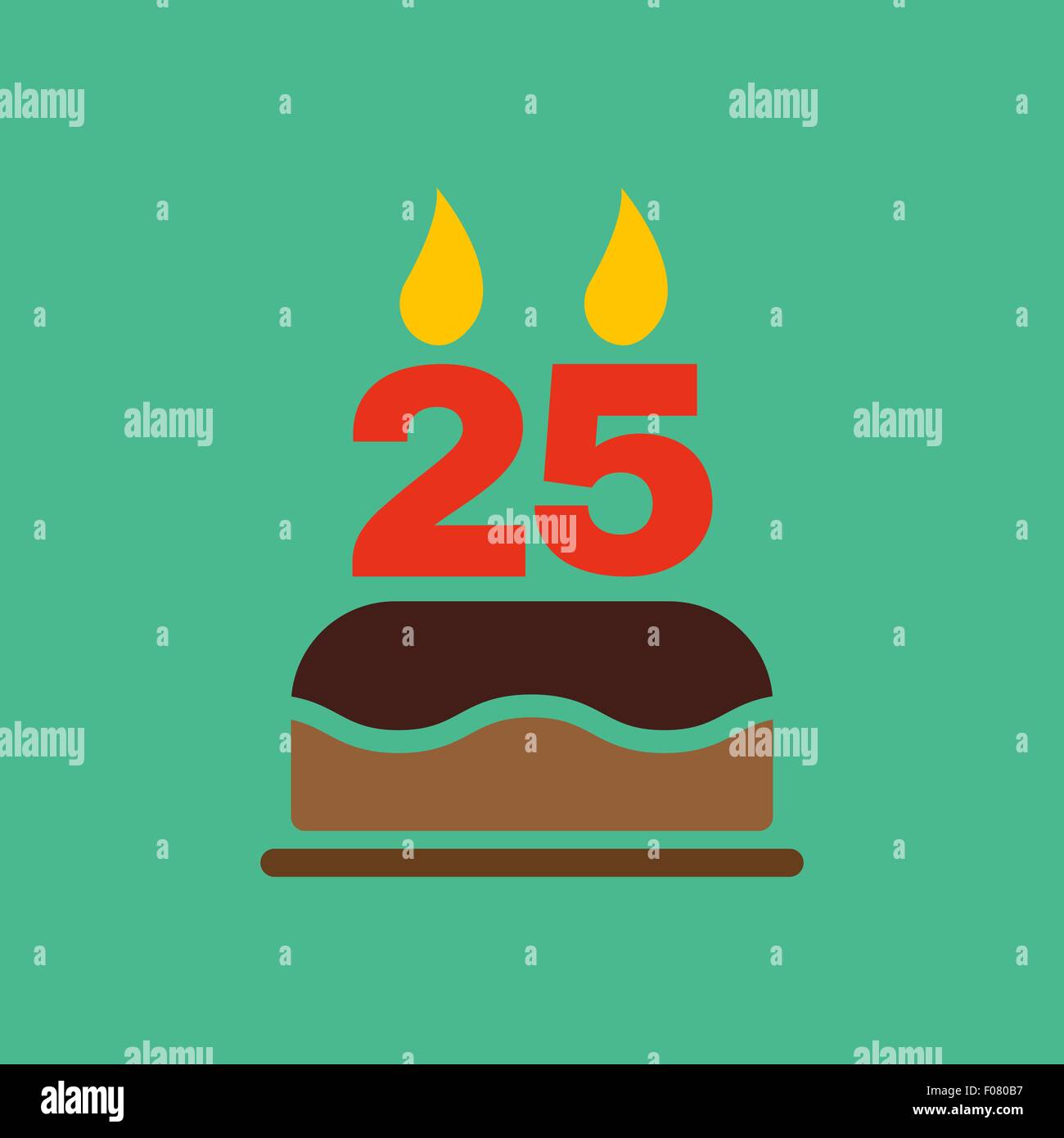 25 birthday icon vector hi-res stock photography and images - Alamy
