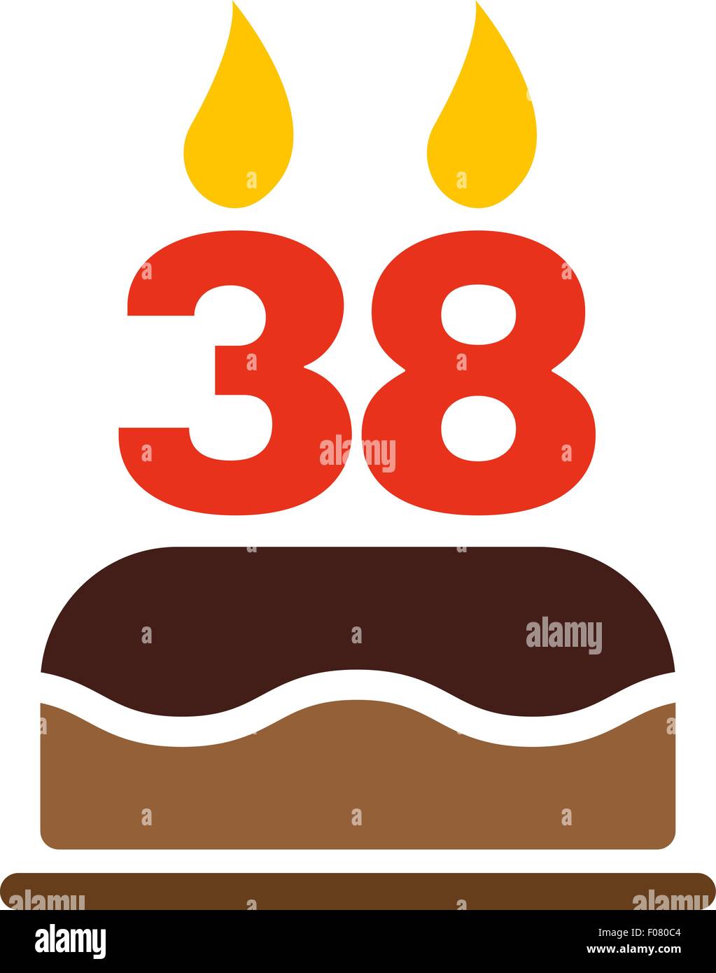 Number thirty eight Stock Vector Images - Alamy