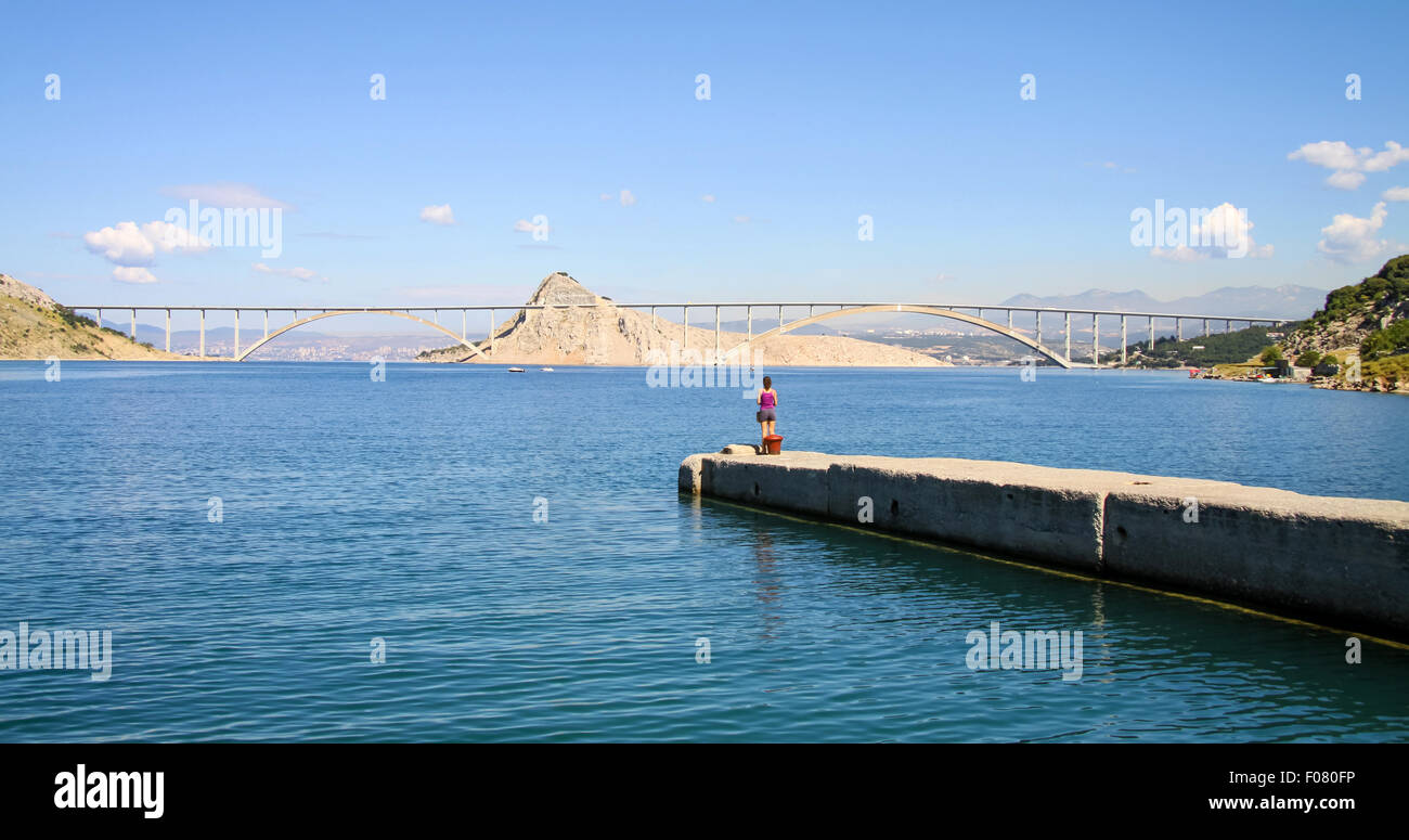 Bridge krk island in hi-res stock photography and images - Alamy