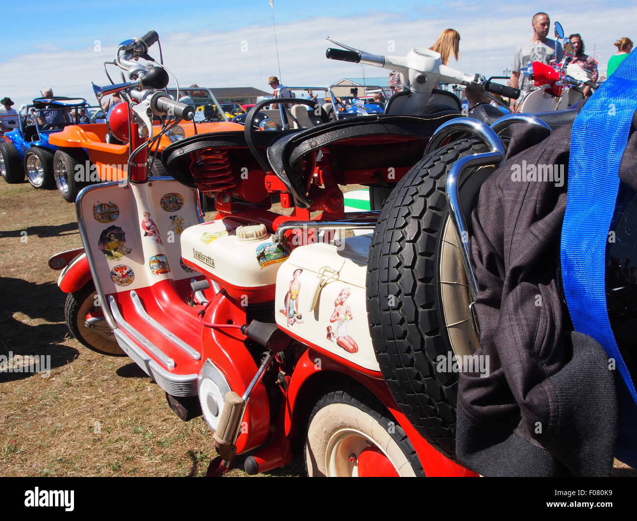 Customised scooter at a scooter rally Stock Photo - Alamy