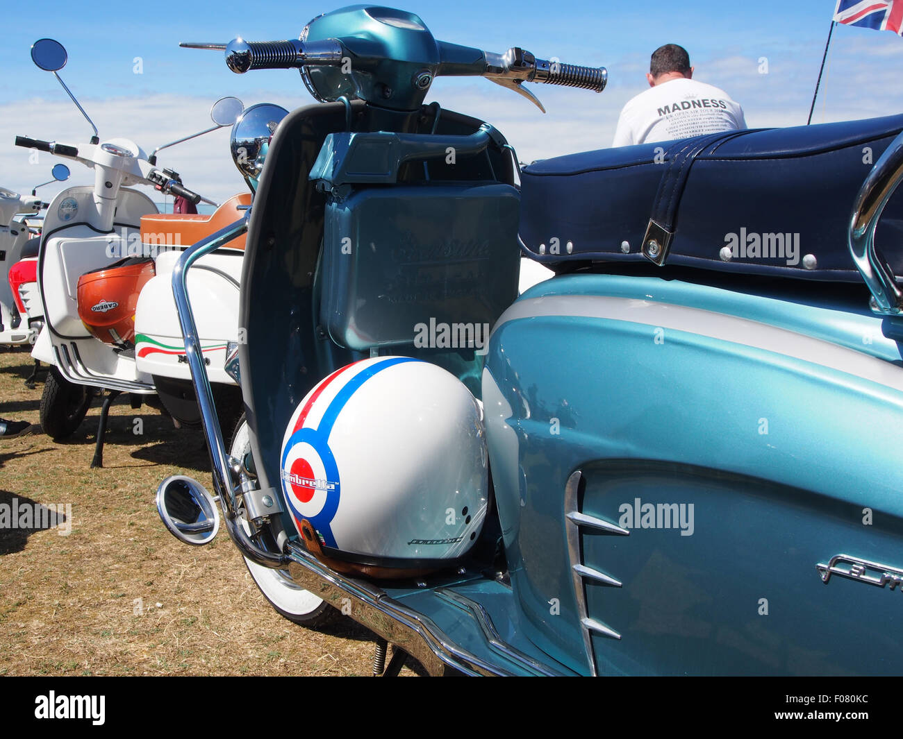 Customised scooter at a scooter rally Stock Photo - Alamy