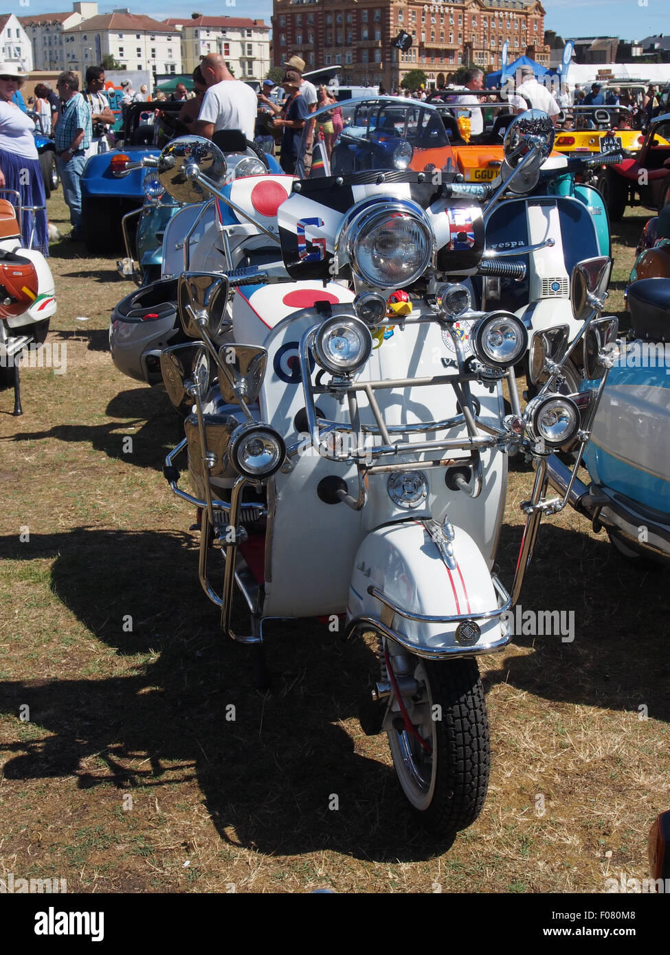 Customised scooter at a scooter rally Stock Photo - Alamy