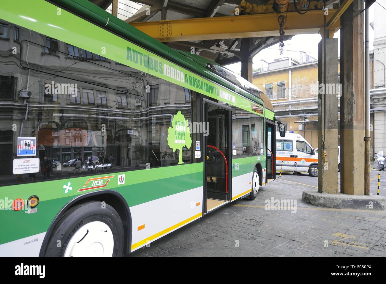 Milan (Italy) ATM (Milan Transportation Company ), eco-friendly hybrid ...