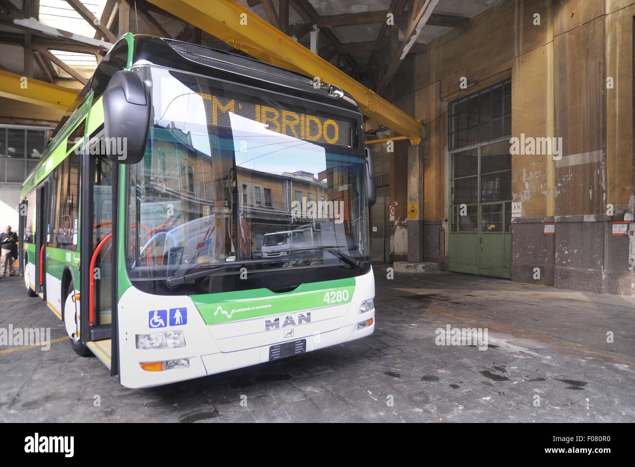 Milan (Italy) ATM (Milan Transportation Company ), eco-friendly hybrid ...