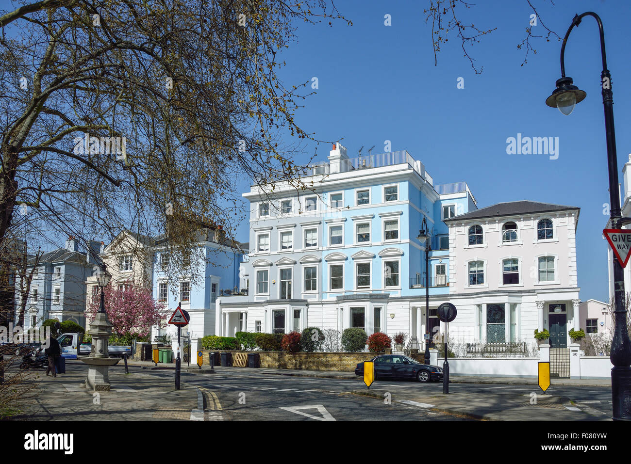 Grand properties on Albert Terrace, Primrose Hill, London Borough of ...