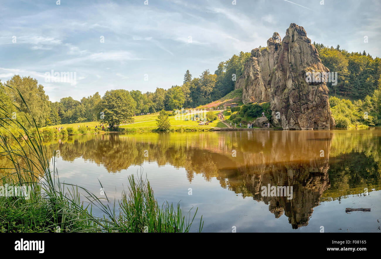 Externsteine, Teutoburger Wald, Germany Stock Photo - Alamy