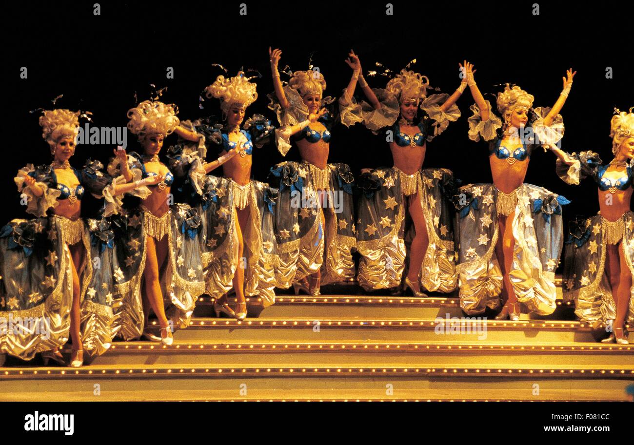 Dancers performing in Friedrichstadt-Palast, Berlin, Germany Stock ...