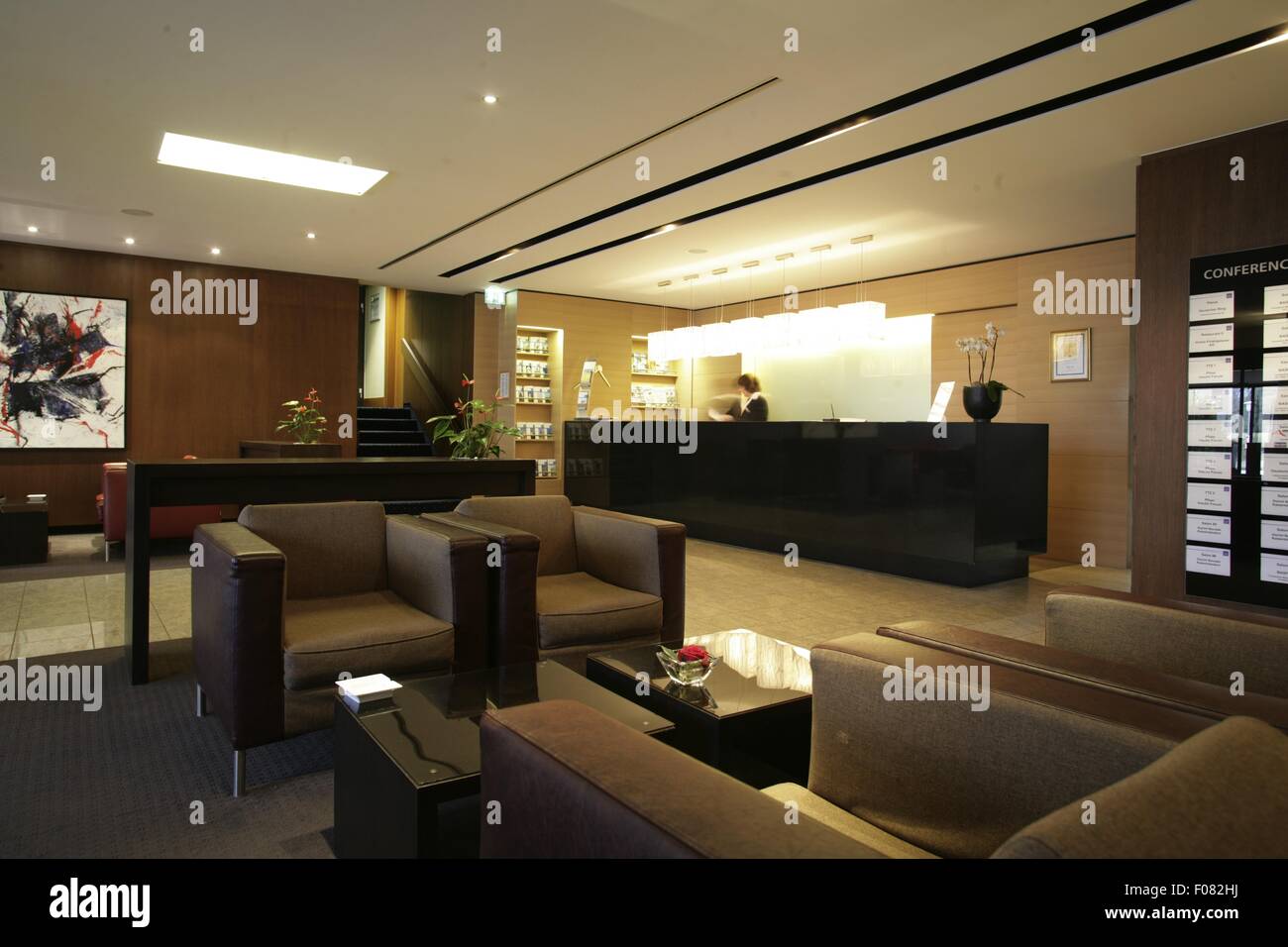 Reception of hotel with sitting area, Germany Stock Photo - Alamy