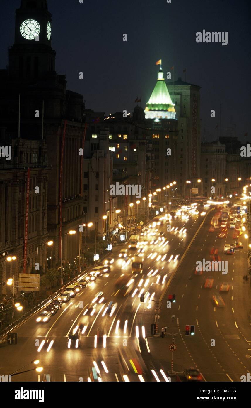 View busy highway in Shanghai, China Stock Photo - Alamy