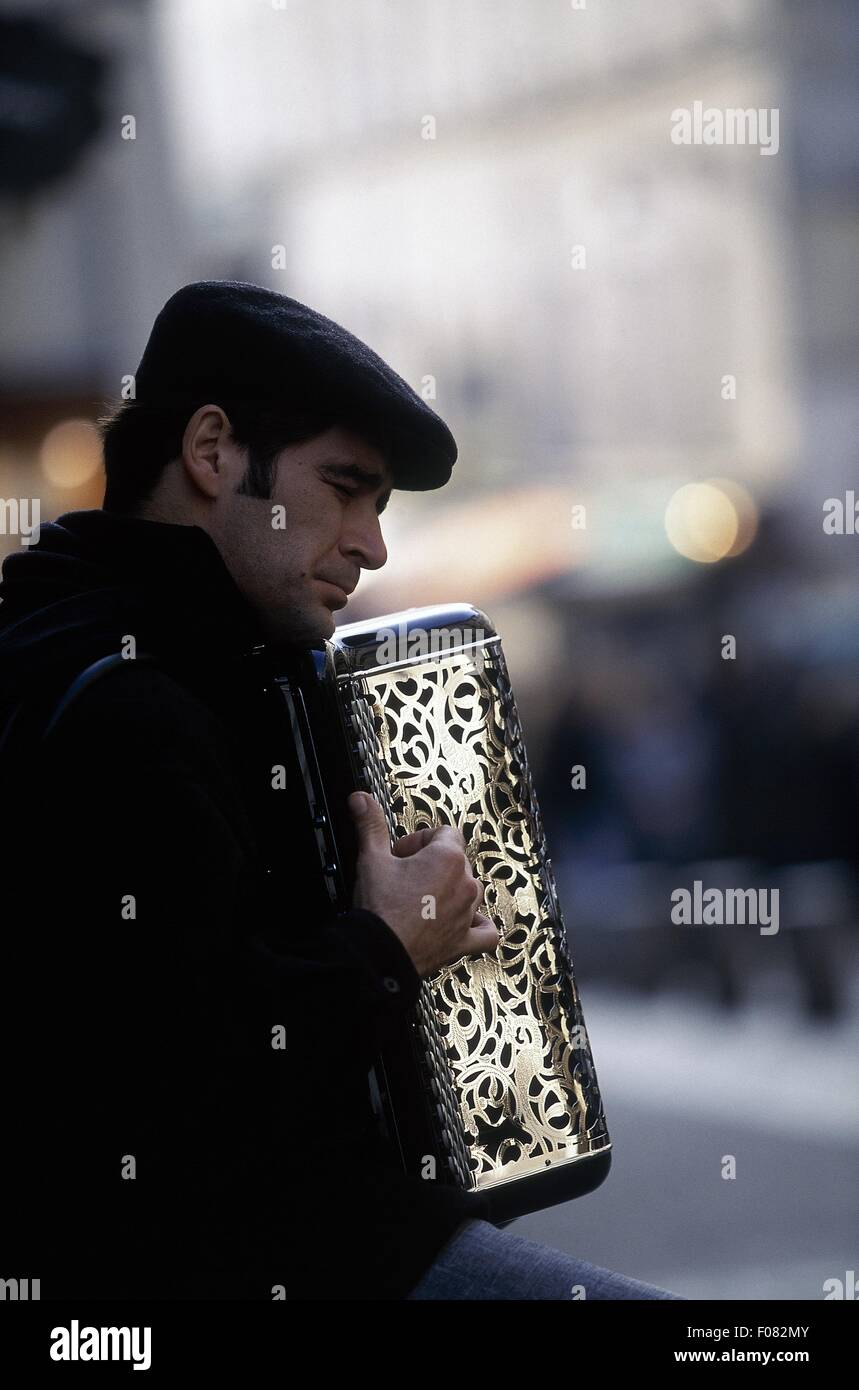 Man playing harmonica hi-res stock photography and images - Alamy