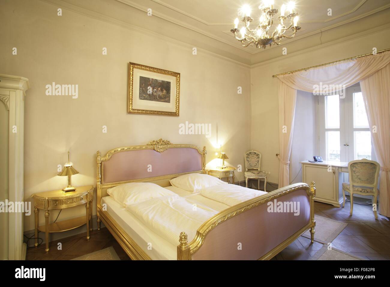 Luxury Bedroom of hotel, Germany Stock Photo - Alamy