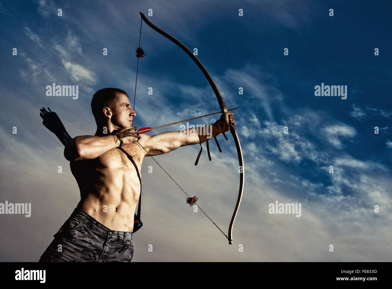 Training bow man hi-res stock photography and images - Alamy