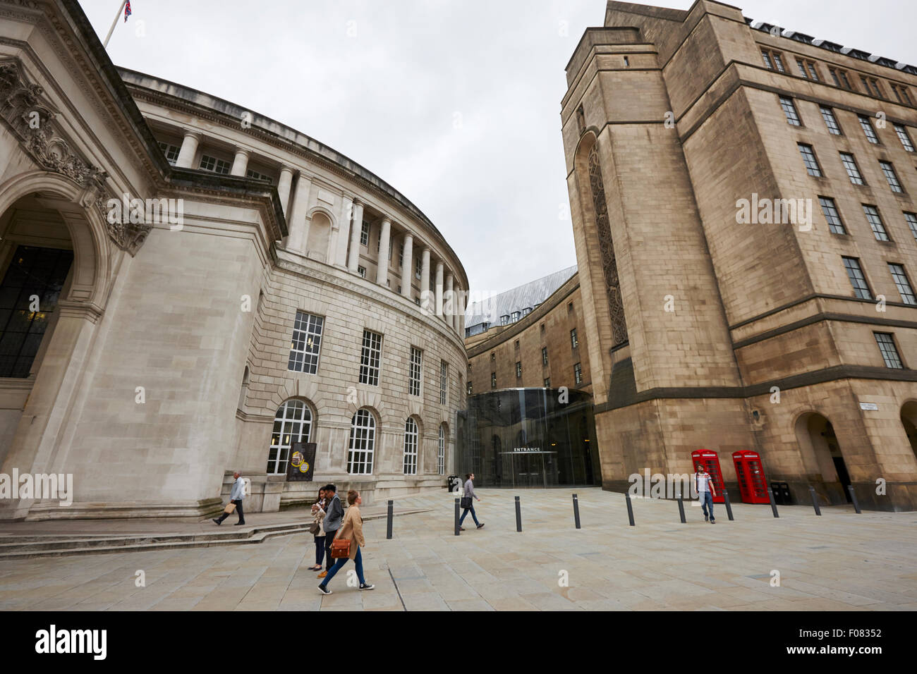 Manchester central library entrance in library walk England UK Stock ...