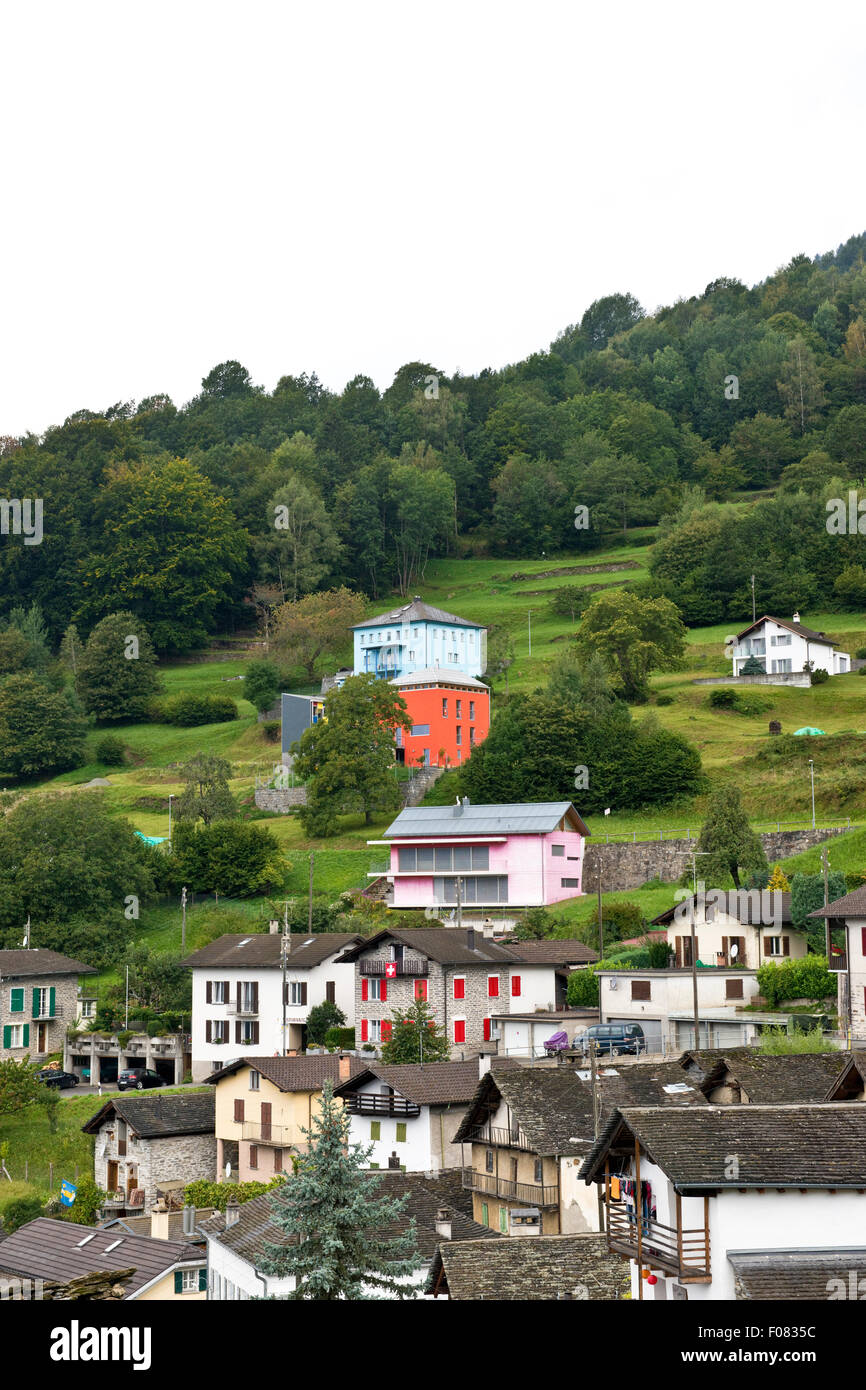 Switzerland, Calanca valley Stock Photo - Alamy