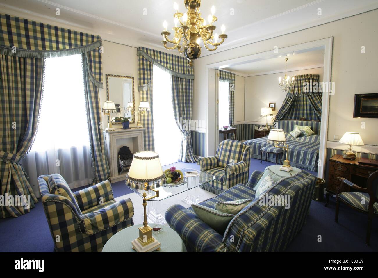 Interior of hotel room, Austria Stock Photo - Alamy