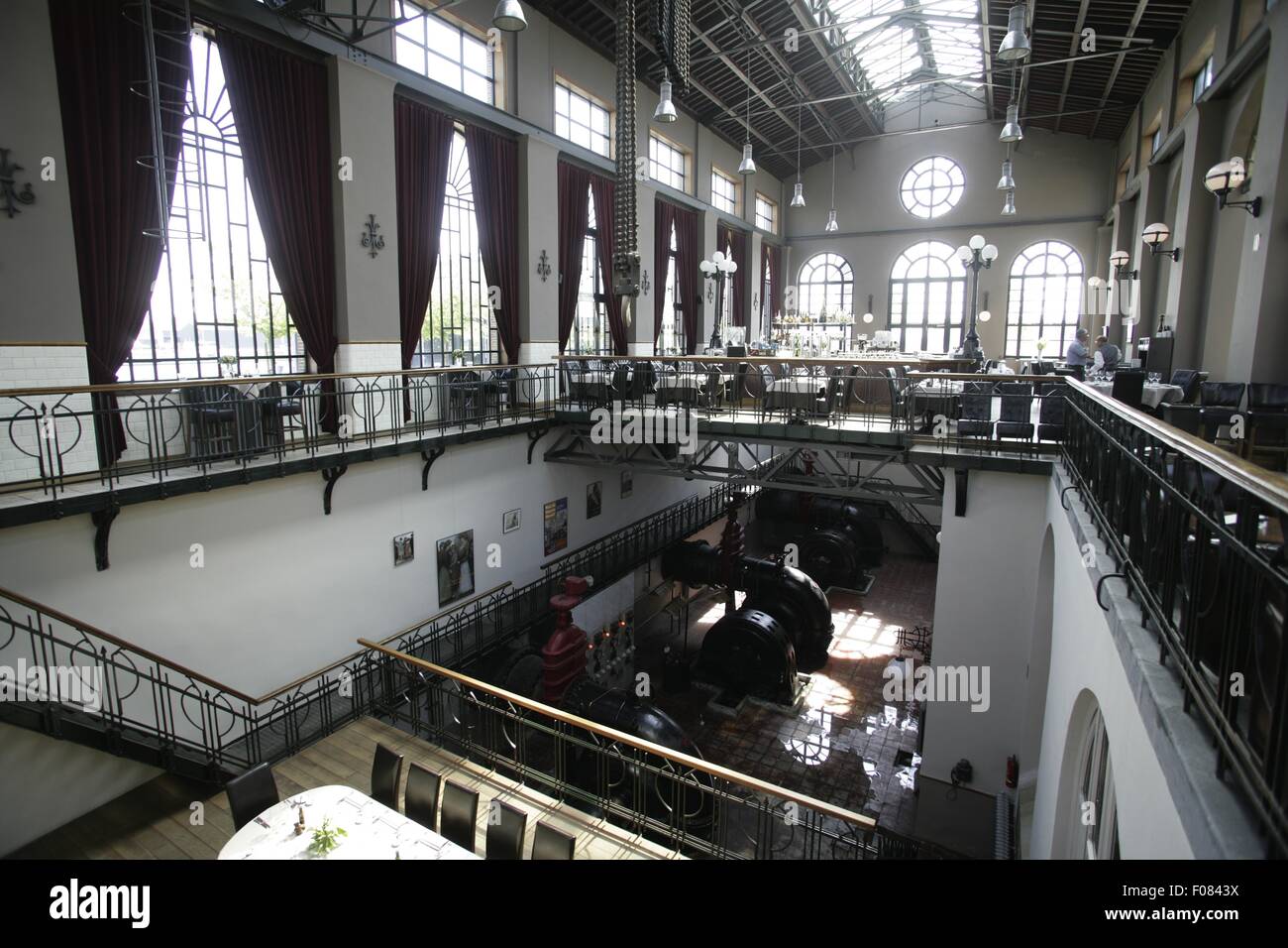 Interior of restaurant, Belgium Stock Photo - Alamy