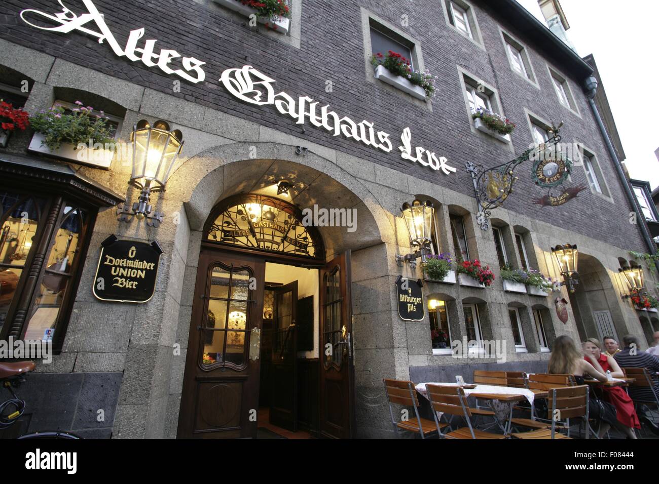 Facade of restaurant, Germany Stock Photo - Alamy