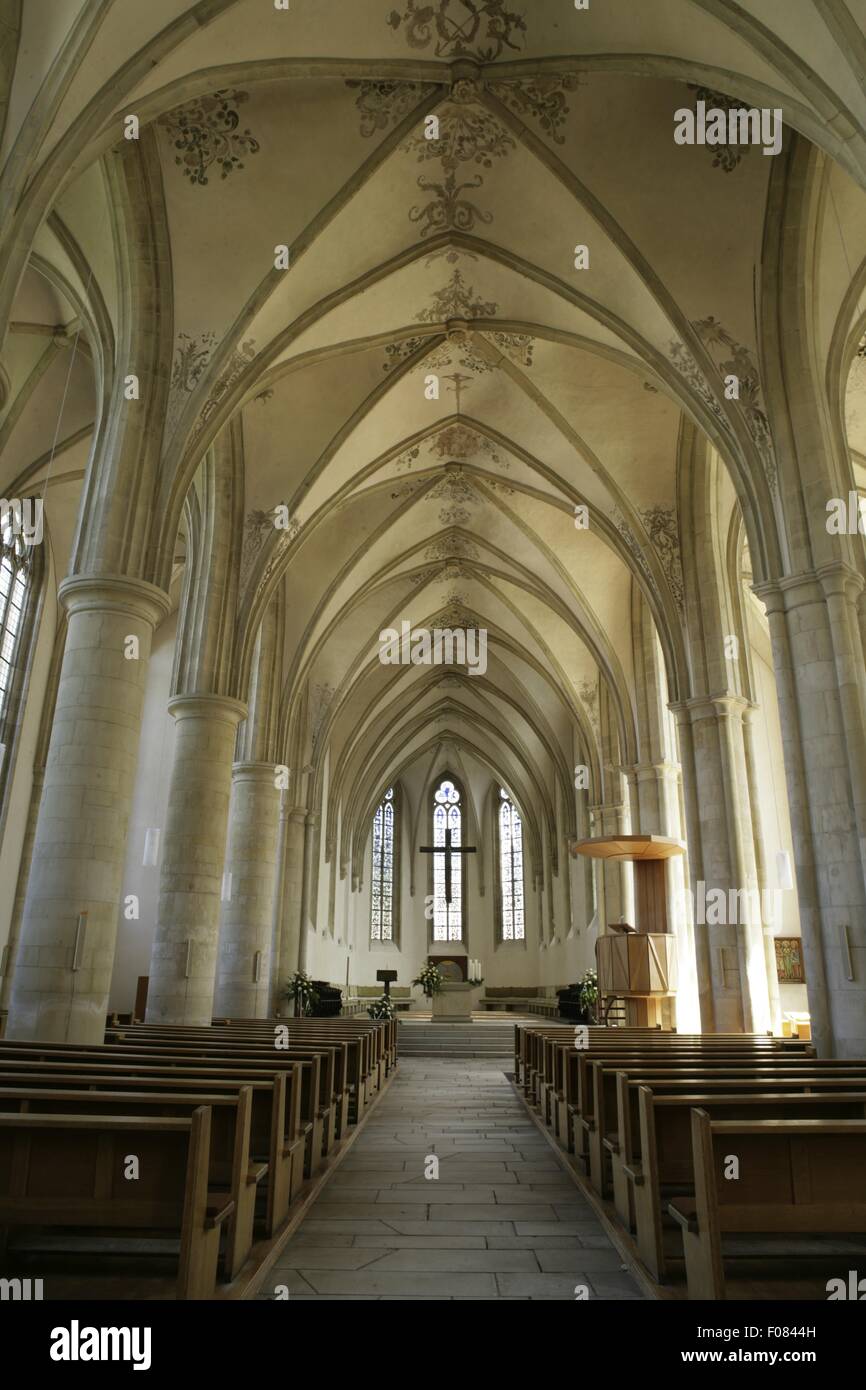 Interior of church, Germany Stock Photo - Alamy