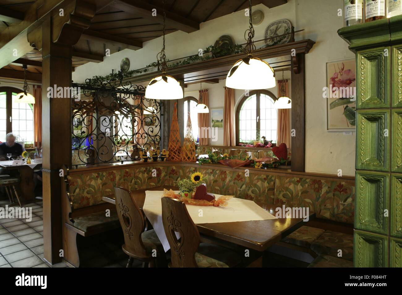 Tables laid in restaurant, Germany Stock Photo - Alamy