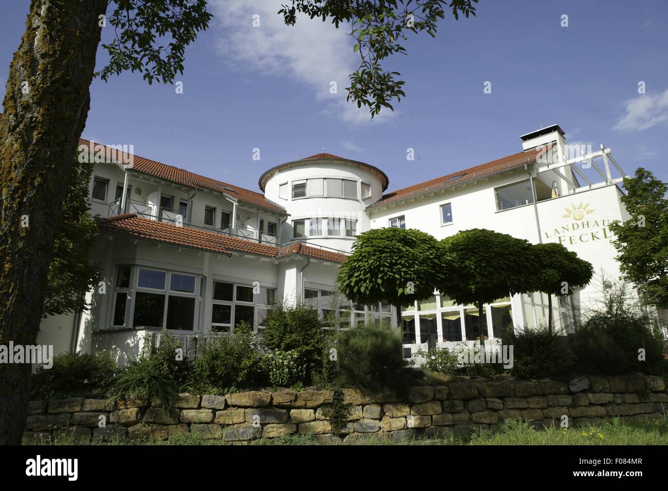 Facade of Landhaus Feckl, Germany Stock Photo - Alamy