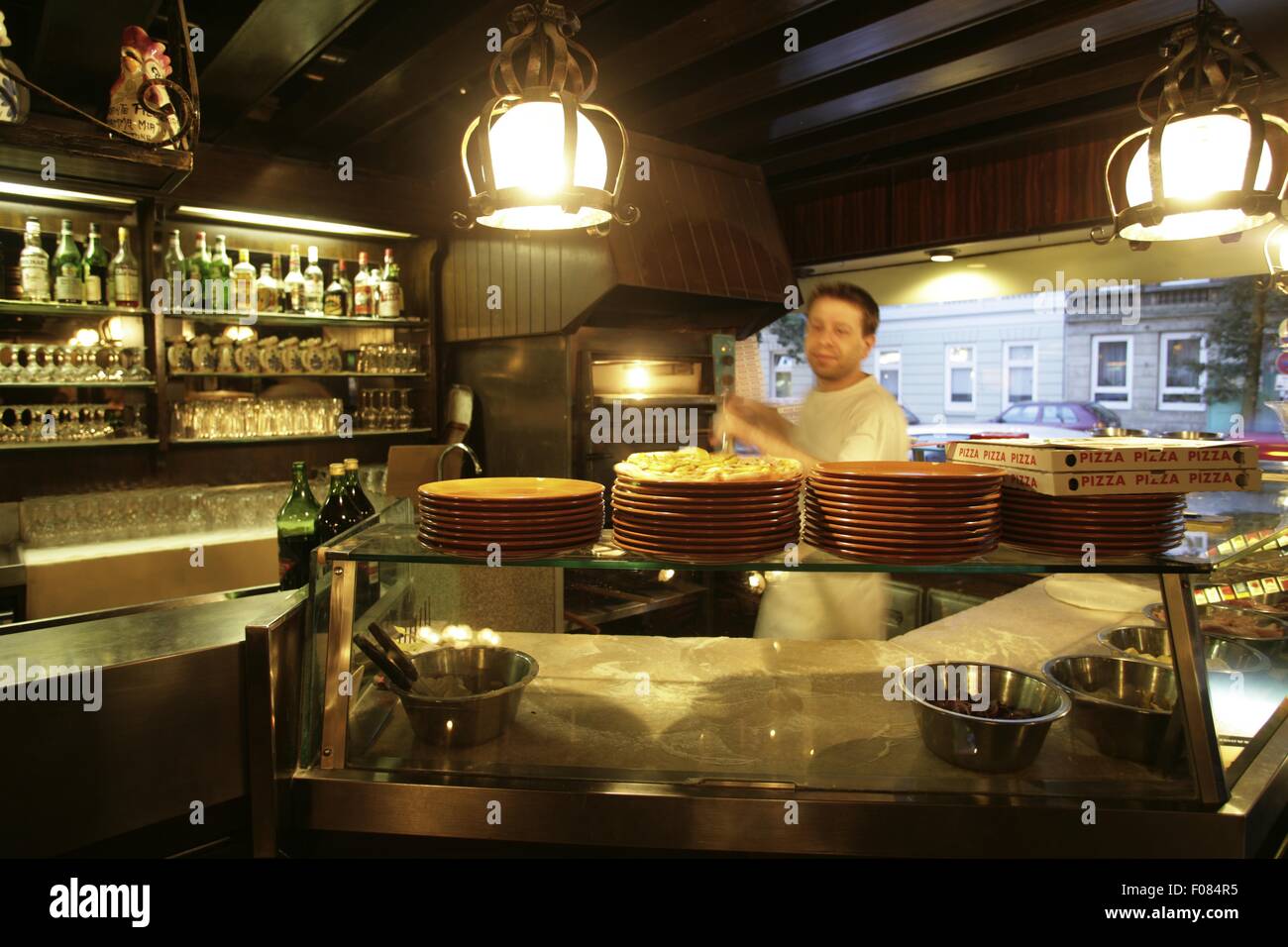 Food display counter in restaurant, Germany Stock Photo - Alamy