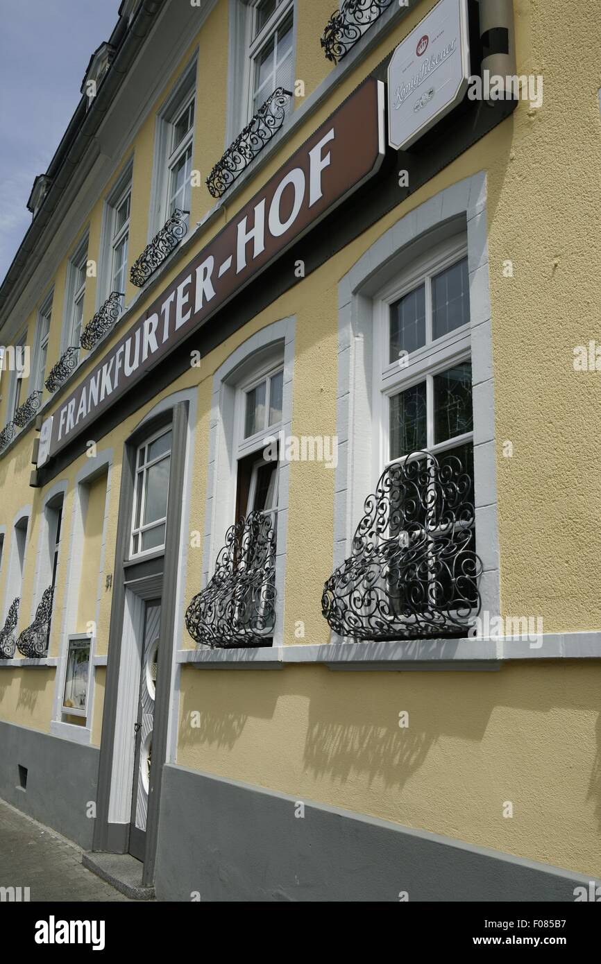 Facade of restaurant, Germany Stock Photo - Alamy