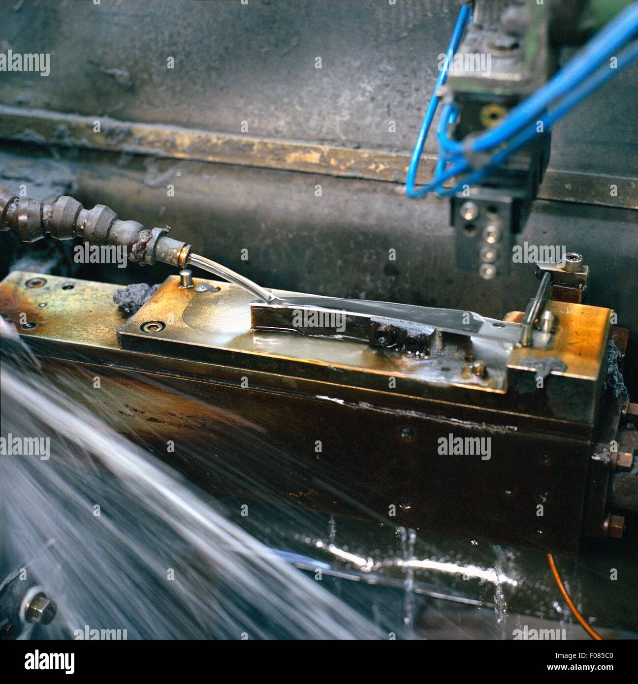 Process involved during blade production, Swabia, Germany Stock Photo ...
