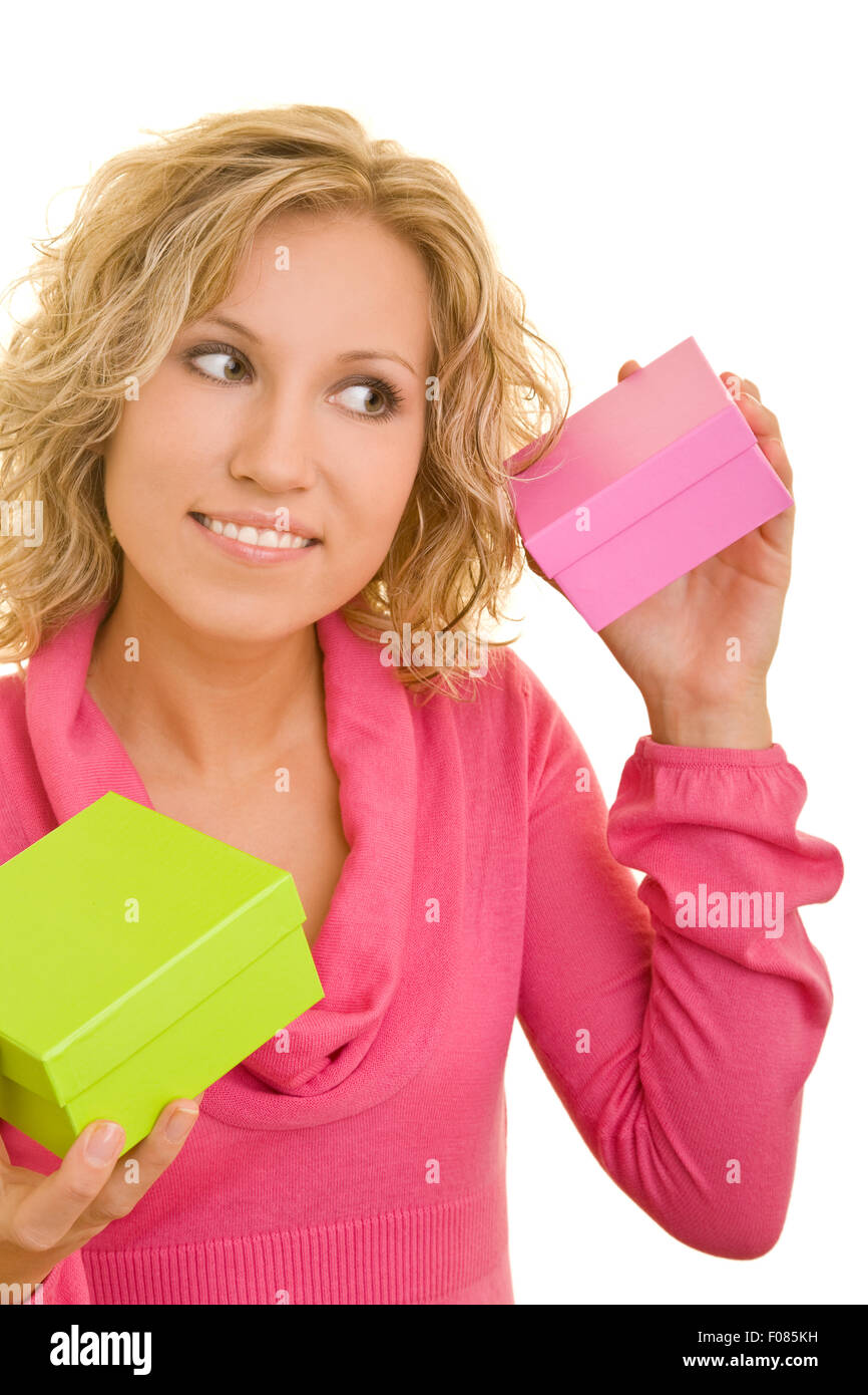 Selection different christmas gift boxes hi-res stock photography and ...