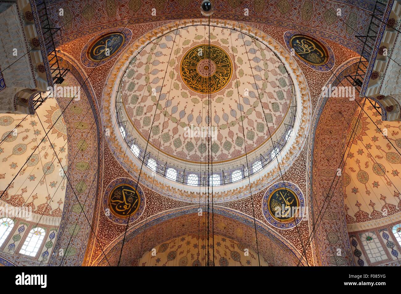 Interior of domes of Mosque, overhead view Stock Photo - Alamy