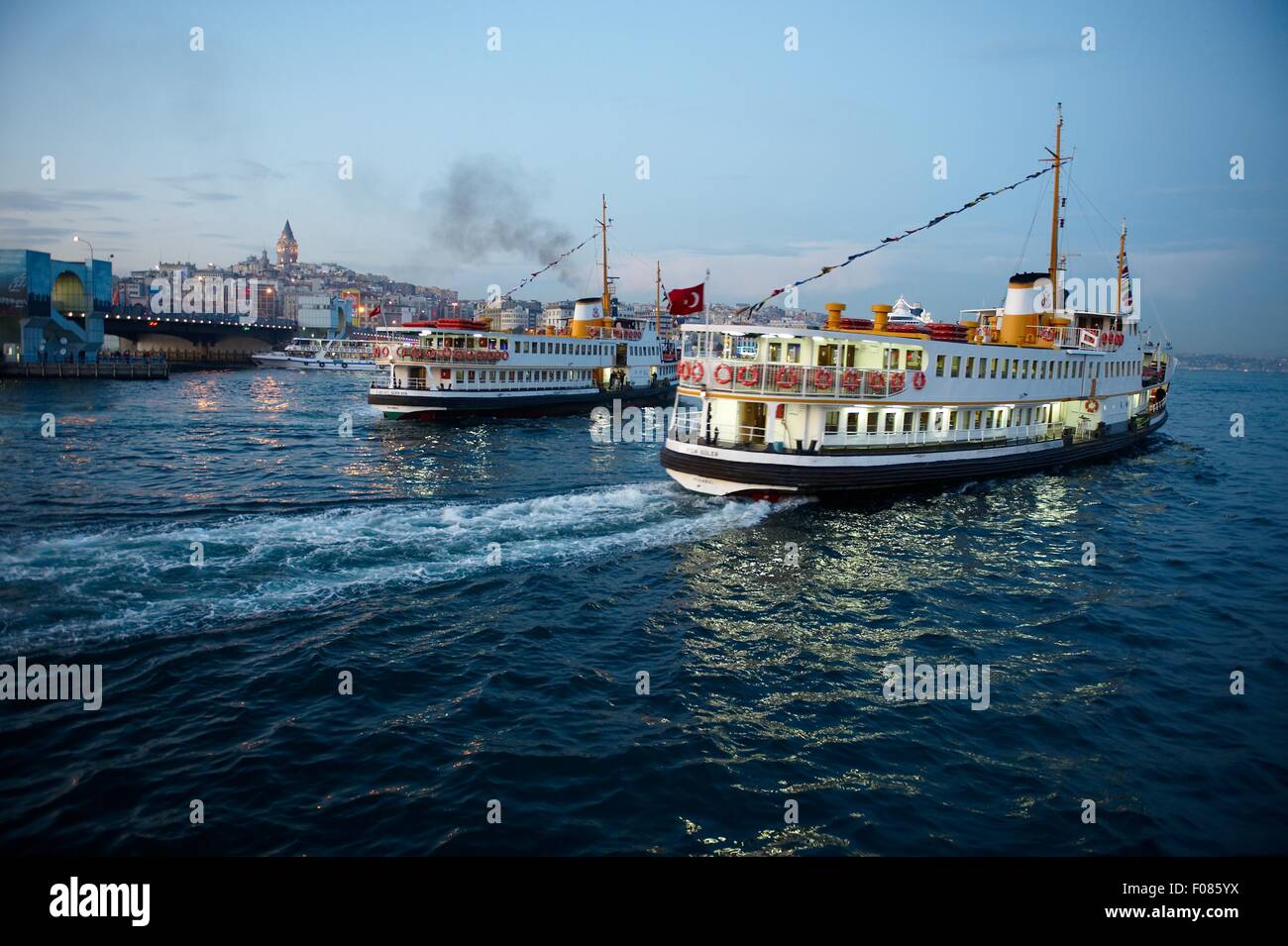 View of ships in sea in Istanbul, Turkey Stock Photo - Alamy