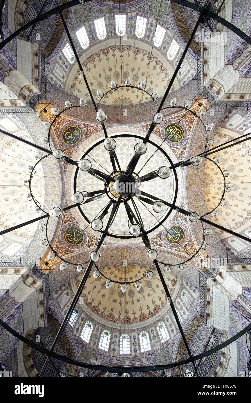 Interior of domes of Mosque, overhead view Stock Photo - Alamy