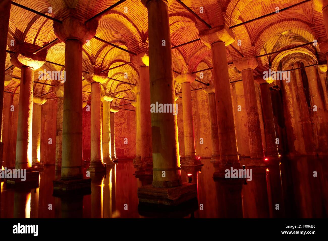 Interior of Basilica Cistern in Istanbul, Turkey Stock Photo - Alamy
